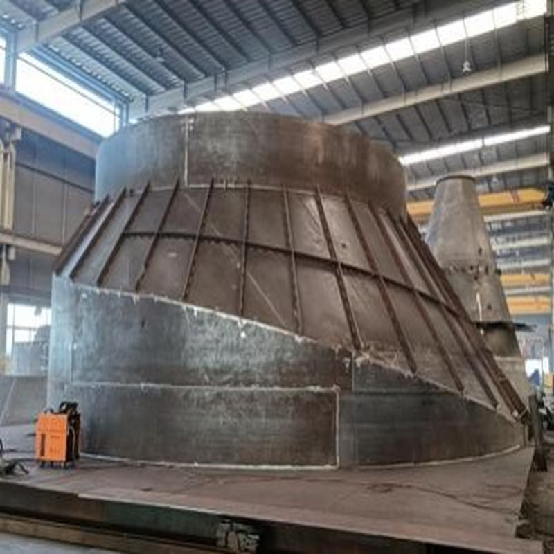 Crusher Hopper Hood Cyclone Steel Structural Fabrication For Crushing ...