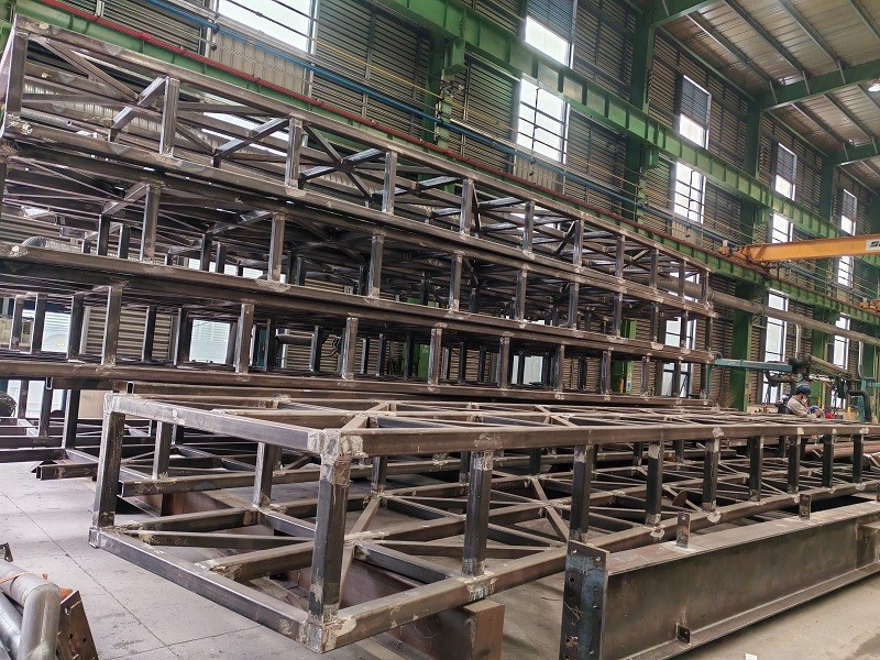 Long Span Structural Steel Roof Truss Systems For Industrial Warehouses ...