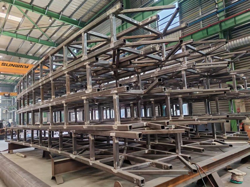 Long Span Structural Steel Roof Truss Systems For Industrial Warehouses ...