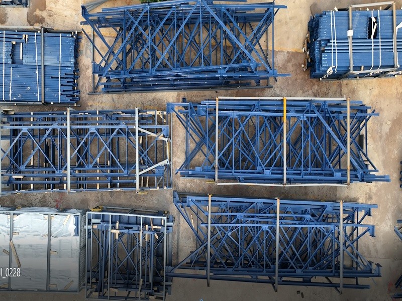 ‌Steel Conveyor Support Structure Heavy Duty Framing For Bulk Material ...